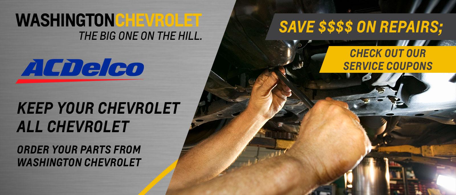 New & Used Cars for Sale, Auto Repair Shop at Washington Chevrolet in ...