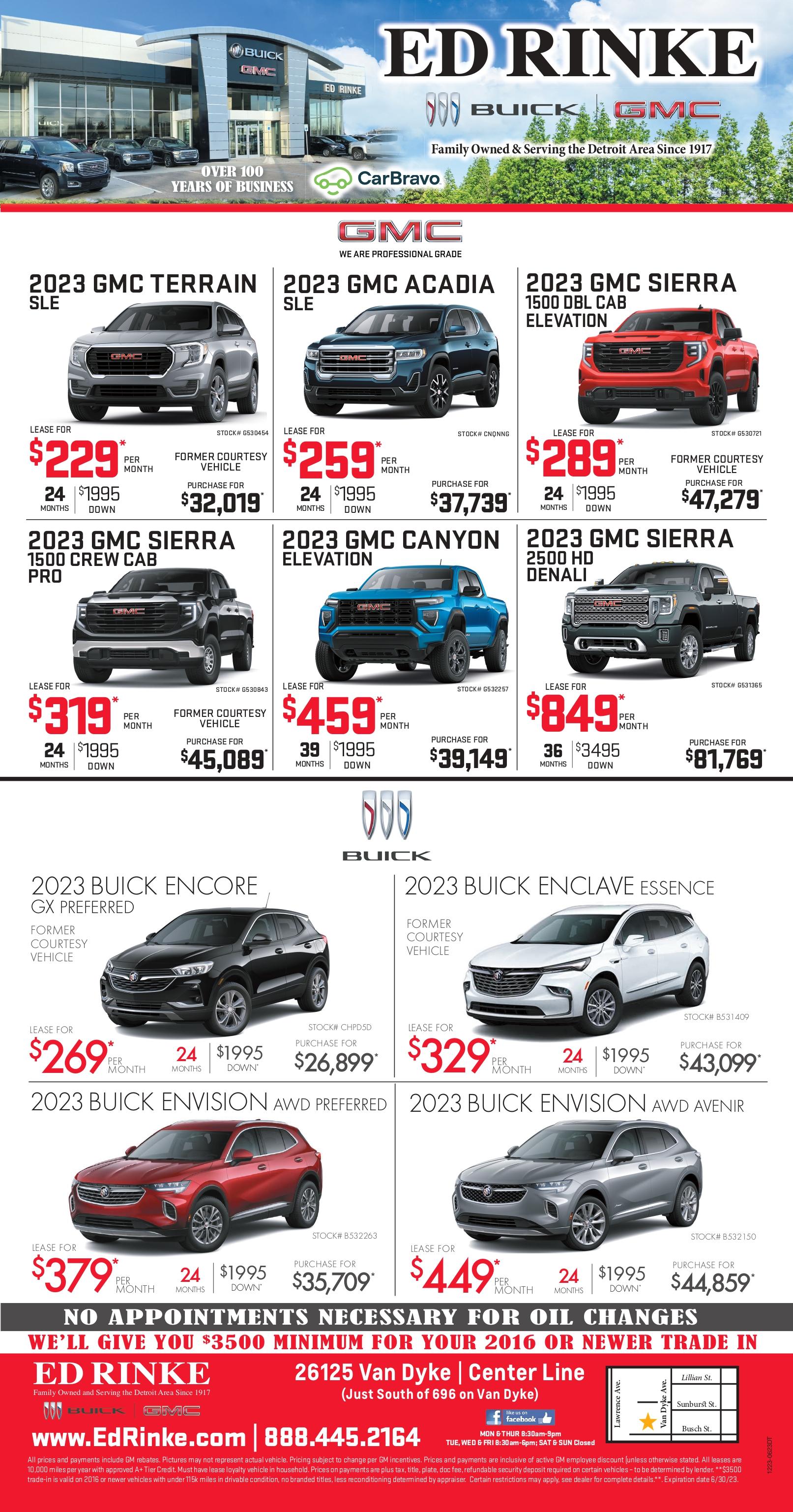 Ed Rinke Chevrolet Buick GMC - New-car-weekly-ads