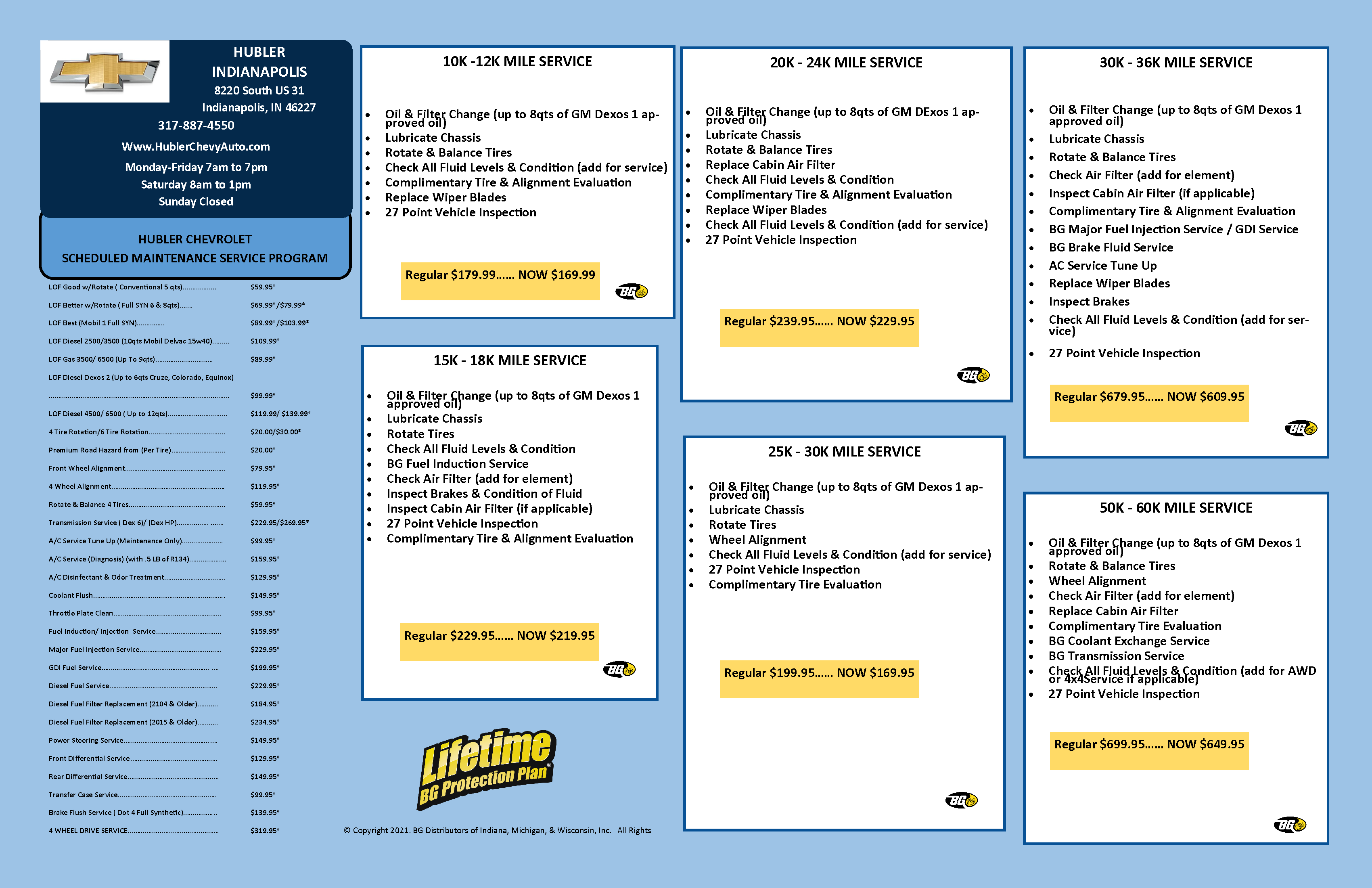 Cost of an Oil Change | Chevy Repairs & Maintenance near Avon, IN