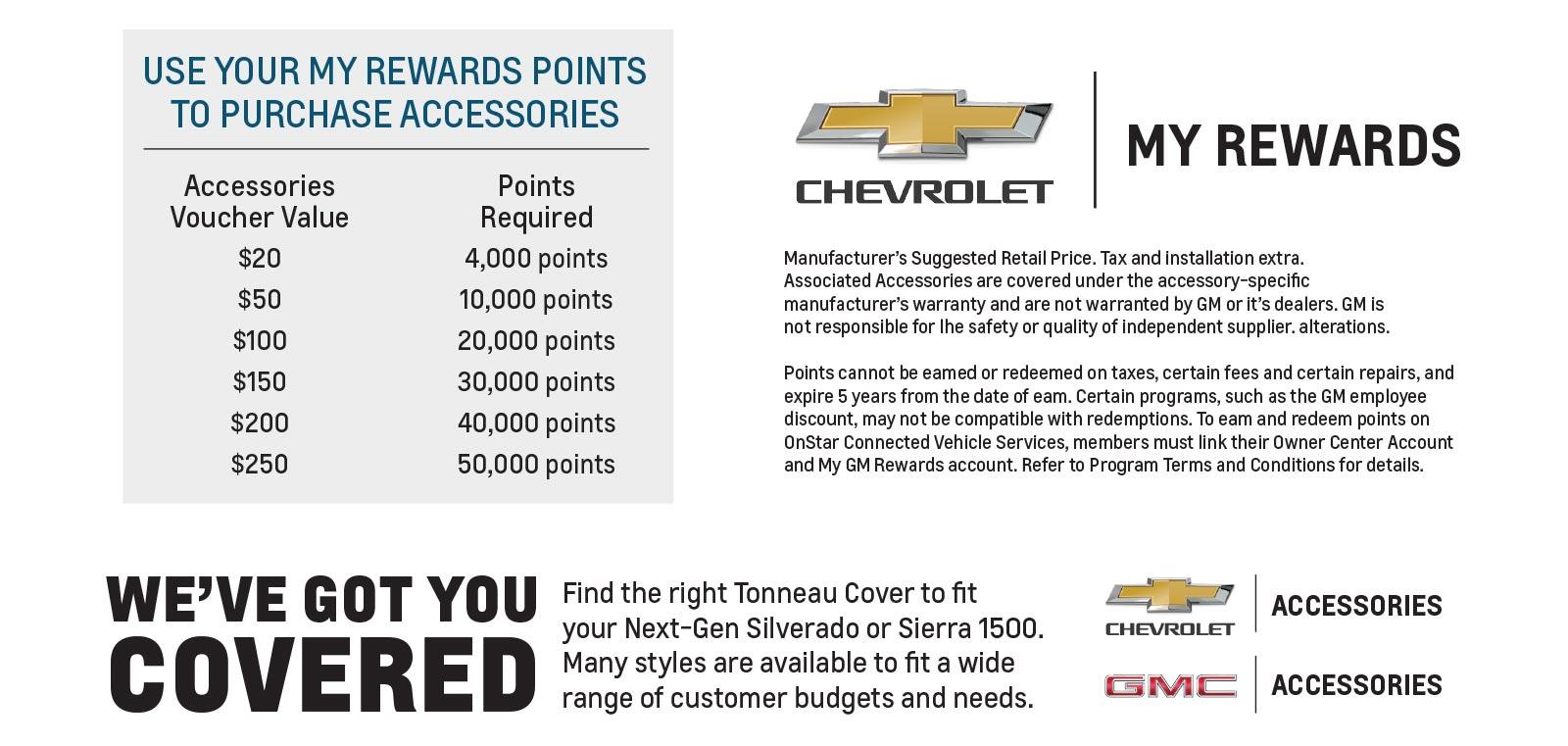 Chevrolet Rewards program at Malcolm Cunningham Chevrolet