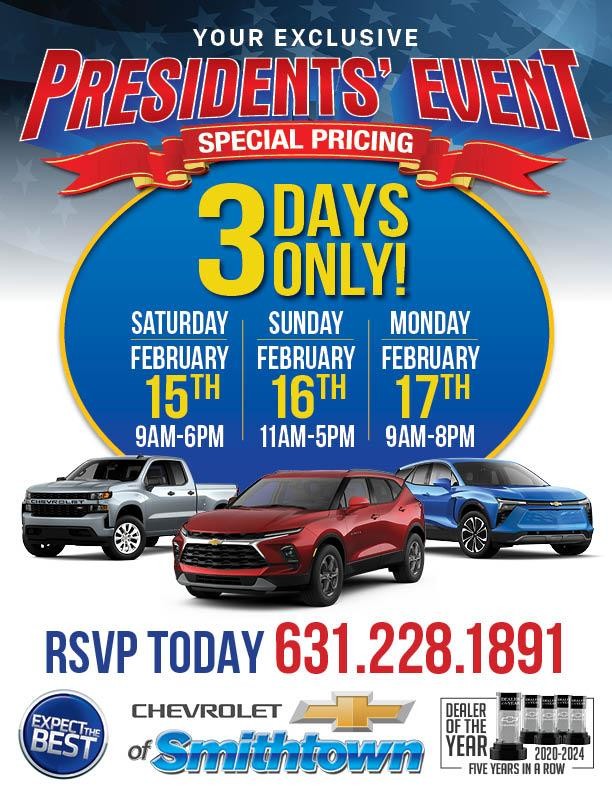 Chevrolet of Smithtown is a SAINT JAMES Chevrolet dealer and a new car ...