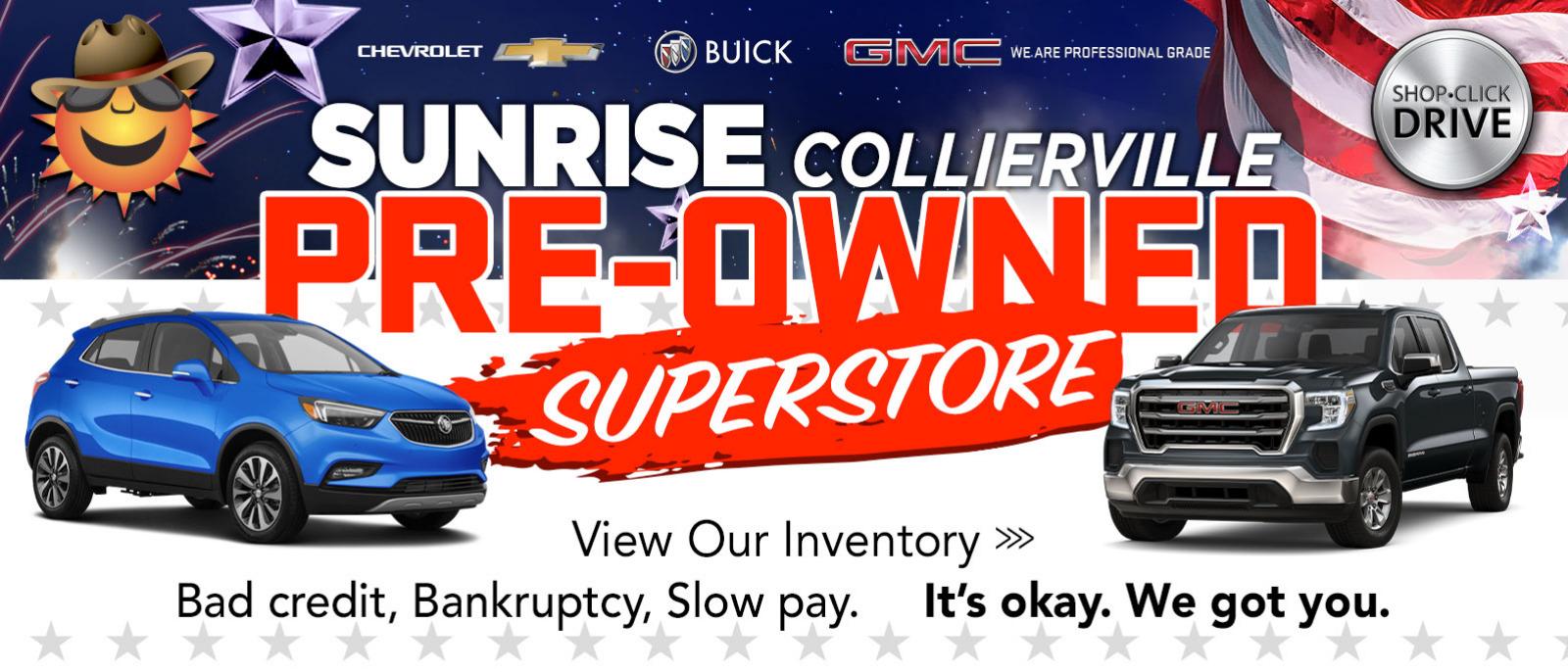 Your Ideal Vehicle Dealer - Sunrise Chevrolet Buick GMC at Collierville